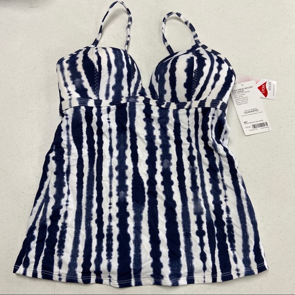 Athleta | Swim | Athleta Wave Break Molded Cup Tankini Swim Top Nwt ...